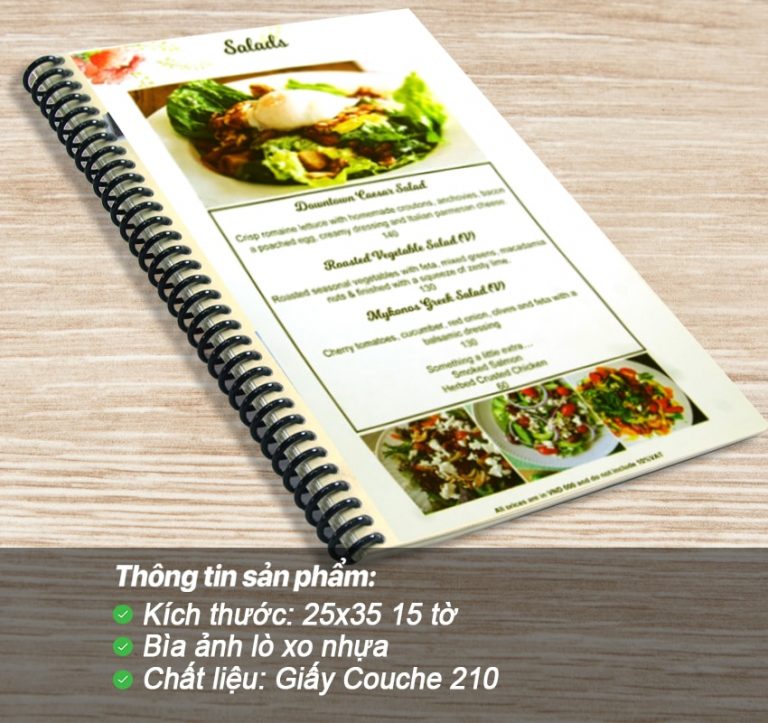 Menu keo gáy - In Nhanh Sài Gòn